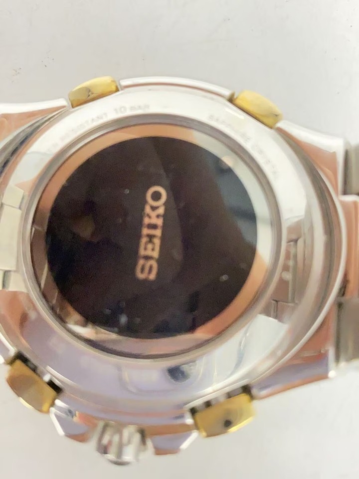 Seiko Coutura 8B92-0AL0 Date Stainless Steel Solar Mens Watch Authentic ...