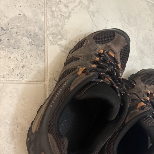 MERRELL MENS YOKOTA 2 BRACKEN (BROWN) ORANGE HIKING SHOES J31275 SIZE ...