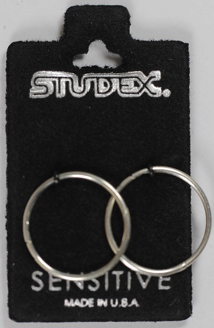 Smooth Sleepers Hinged Silver Hoop Earrings Studex Sensitive 18ga 3/4 ...