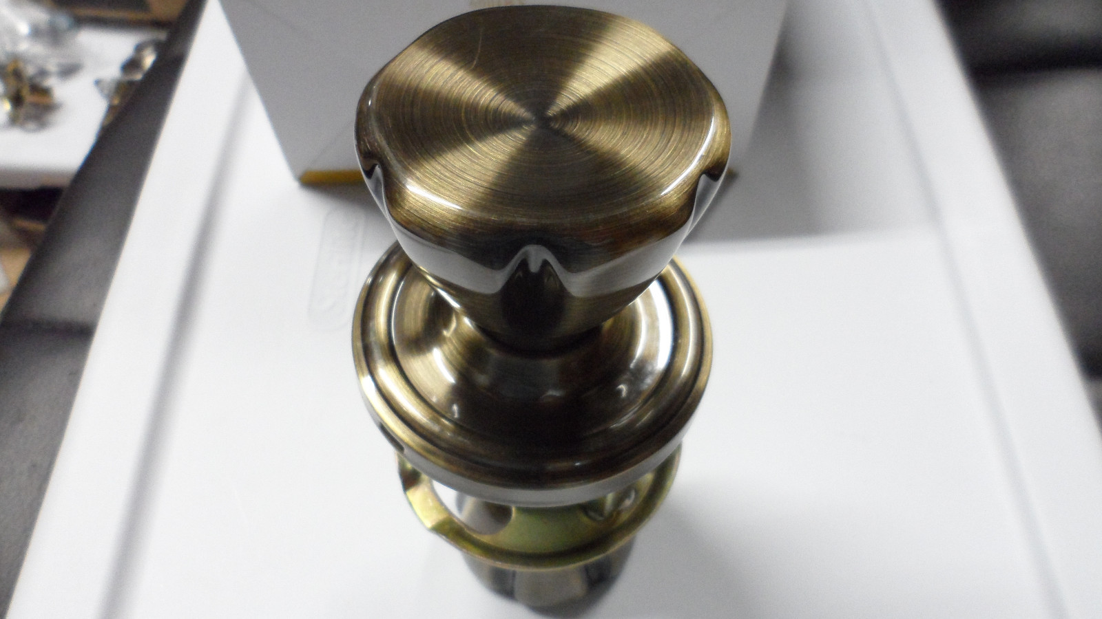 Weslock 600 Eleganti antique brass passage locks -lot of 2 new in box ...