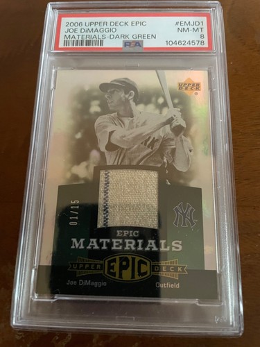Joe DiMaggio N.Y. Yankees 2006 UD Epic SSP “Epic Materials” Jumbo G.U ...