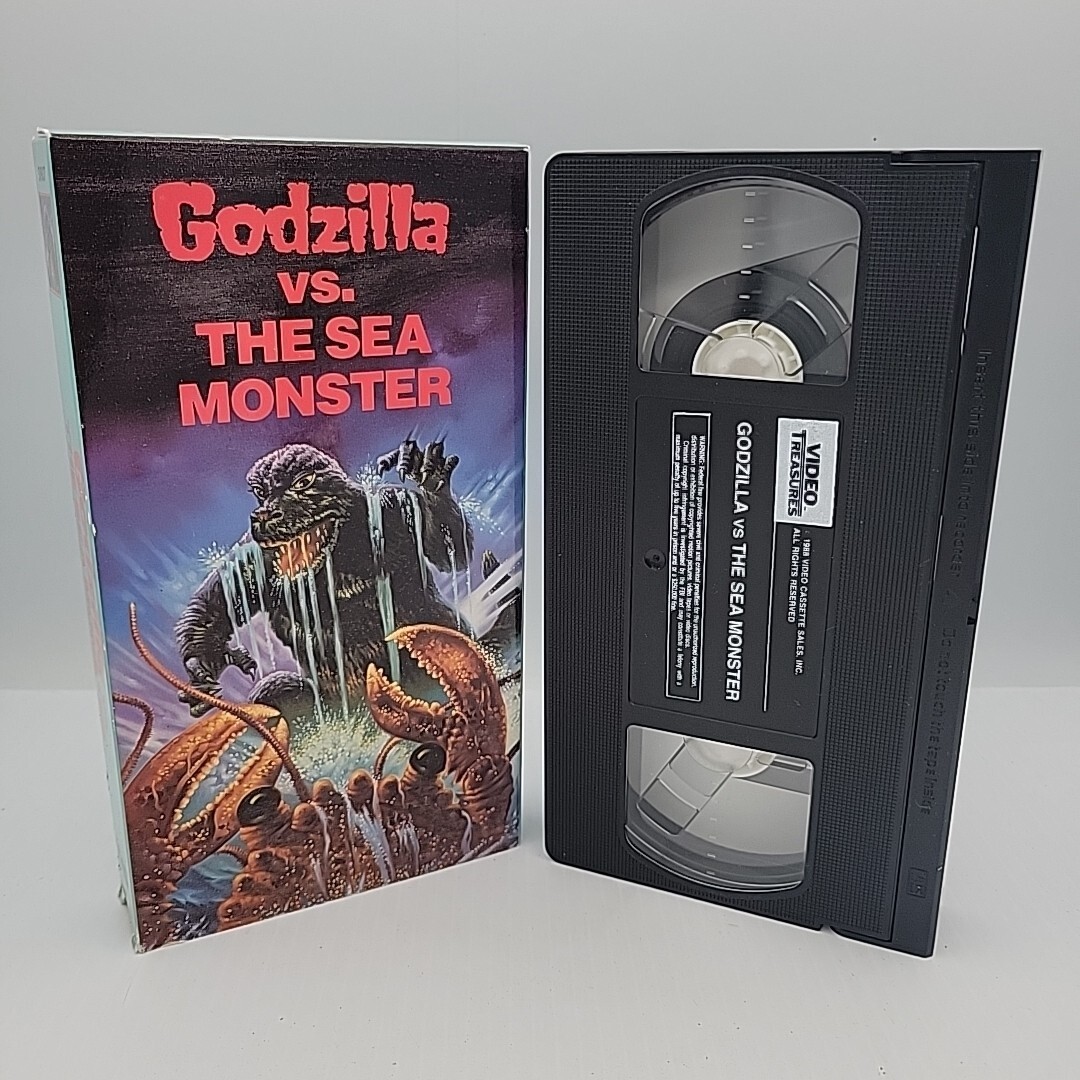 Godzilla vs The Sea Monster 1967 VHS Tape Video Treasures 1987 Release ...