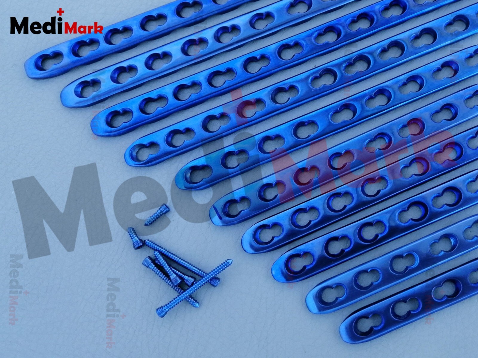 Small Locking Plate 2.7mm Titanium 4 To 14 Hole and Screw Set of 110 ...