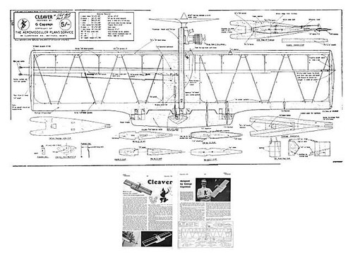 Cleaver C/L 35" WS RC Model Airplane Plans Templates PDF on USB | eBay