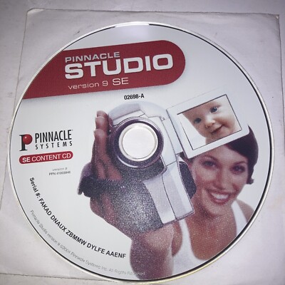 Pinnacle Systems Studio Version 9 2004 PC Computer Disc Program ...