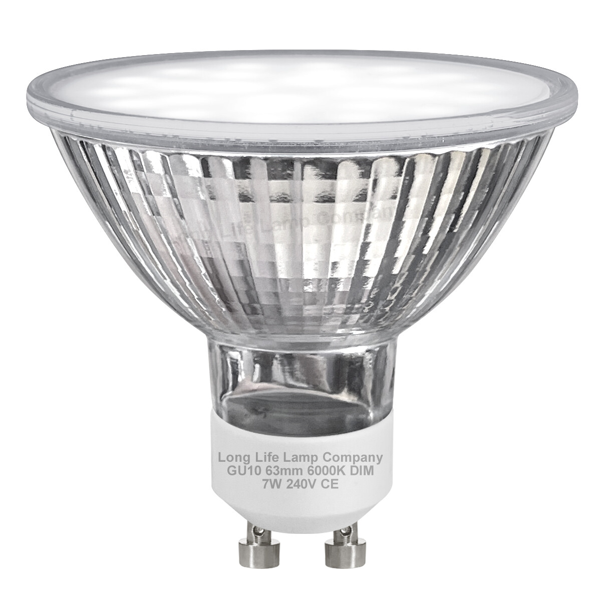 7W 63mm DIMMABLE GU10 LED Replacement for 63mm Halogen bulb Warm or ...