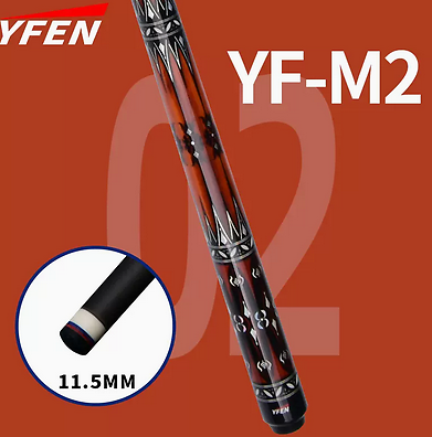YFEN 58" Carbon Fiber Technology 1/2 Billiard Pool Cue Stick 11.5/12 ...