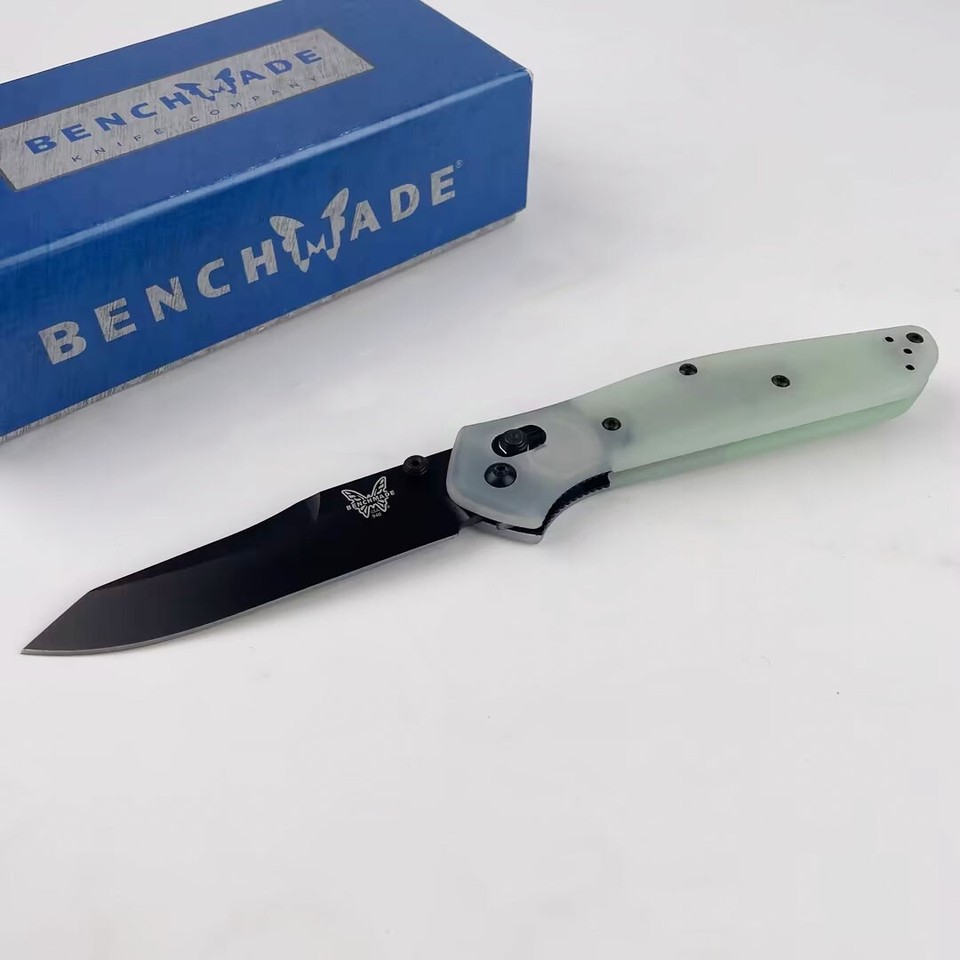 Benchmade 940BK-2004 Osborne Axis- Blade Jade Handle G-10 Black Folding ...