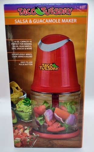 NEW - Taco Tuesday Salsa & Guacamole Maker Food PROCESSOR Blender MAKE ...