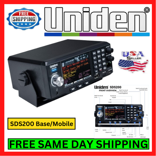 Uniden Bearcat SDS200 Base/Mobile Digital Police Scanner, TrunkTracker ...