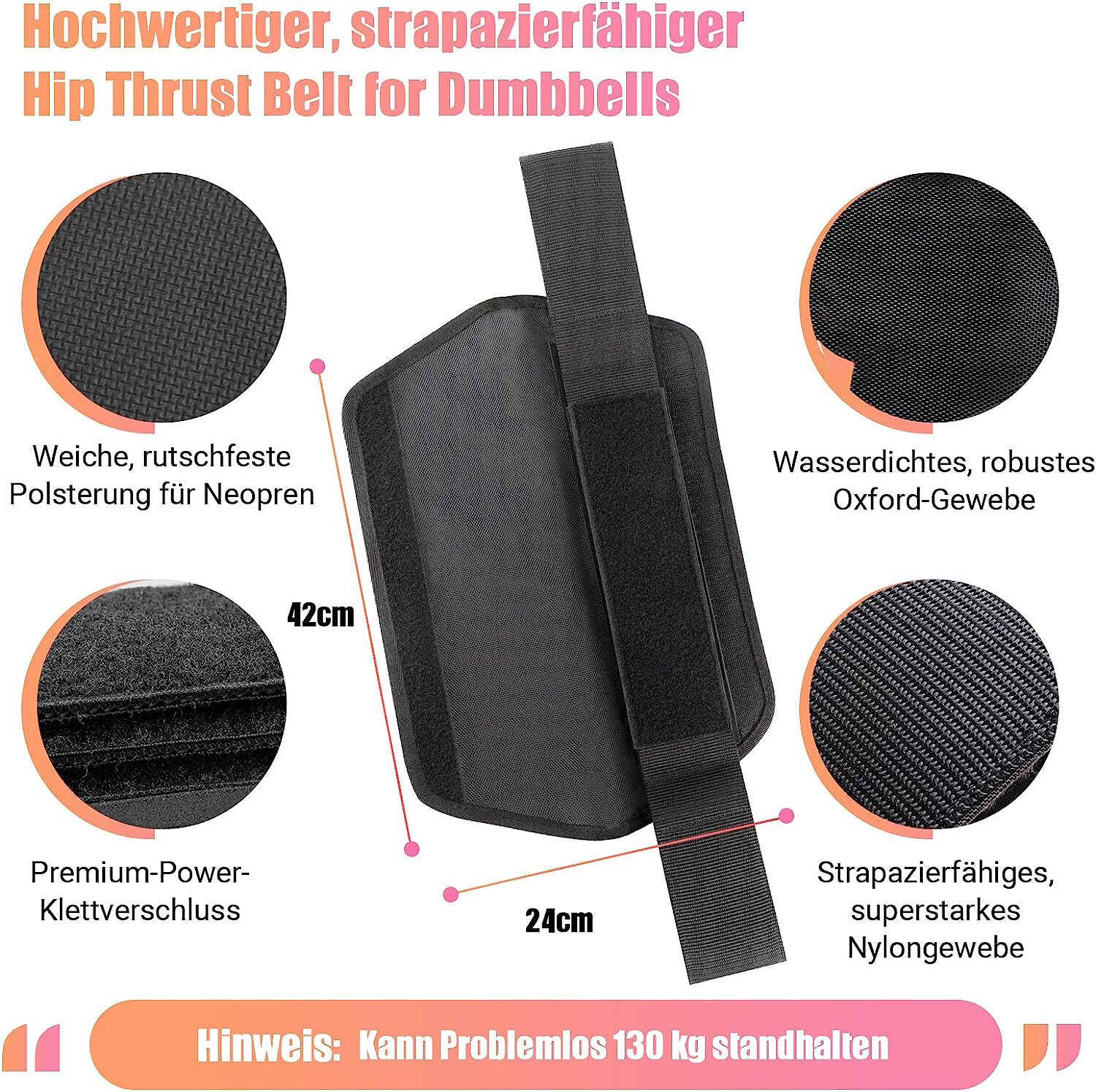 Thrust Belt Wearable For Dumbbell Squat Hip Bridge Plank Support With ...