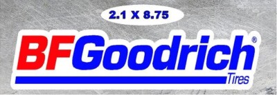 BFGOODRICH Tires Sticker Decal 2" H x 8" W Laminated | White | Vinyl ...