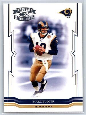 2005 Donruss Throwback Threads #130 Marc Bulger St. Louis Rams | eBay