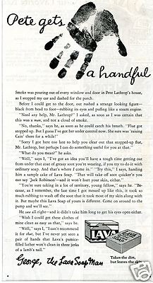 1931 Lava Soap Vintage Print Ad George the Lava Soap Man | eBay