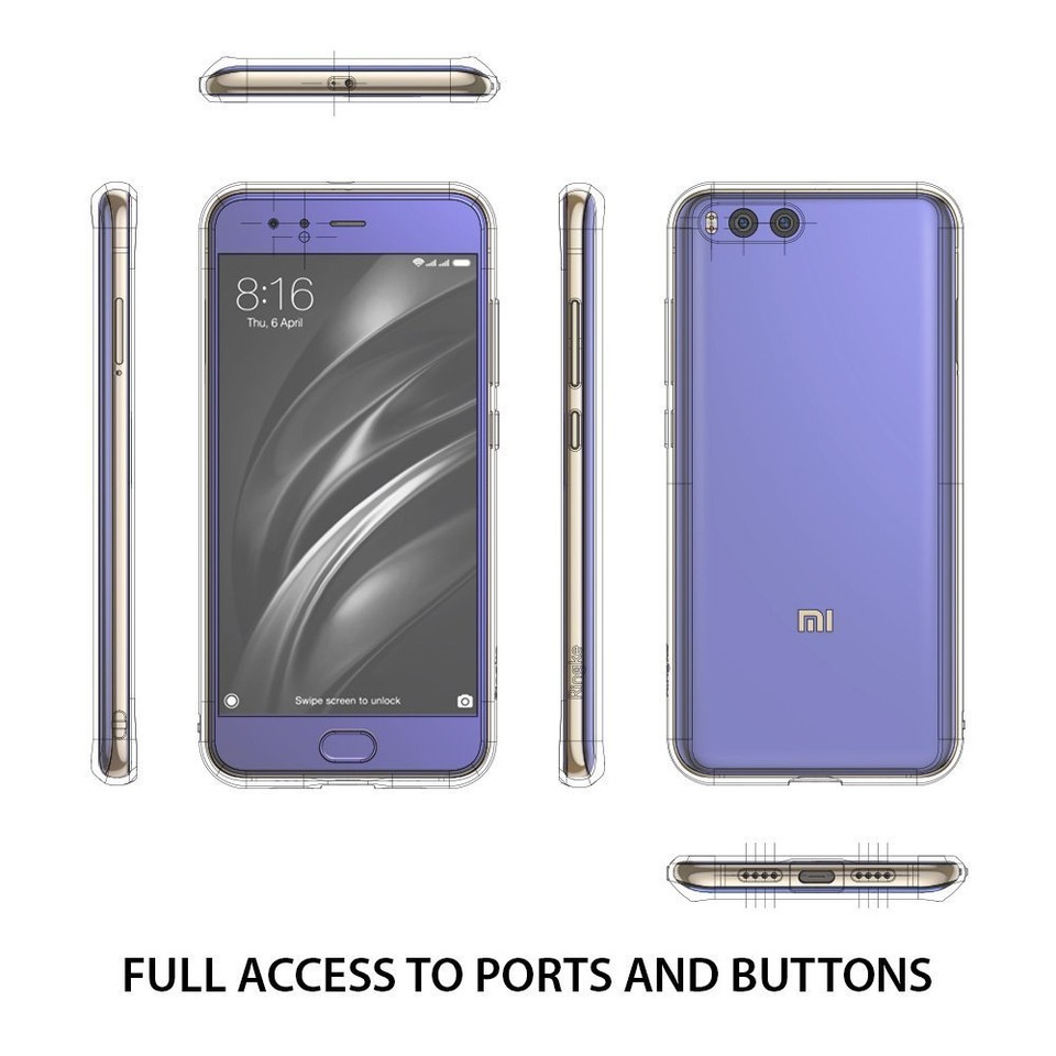 For Xiaomi Mi 6 | Ringke [FUSION] Clear PC Back Shockproof Protective ...