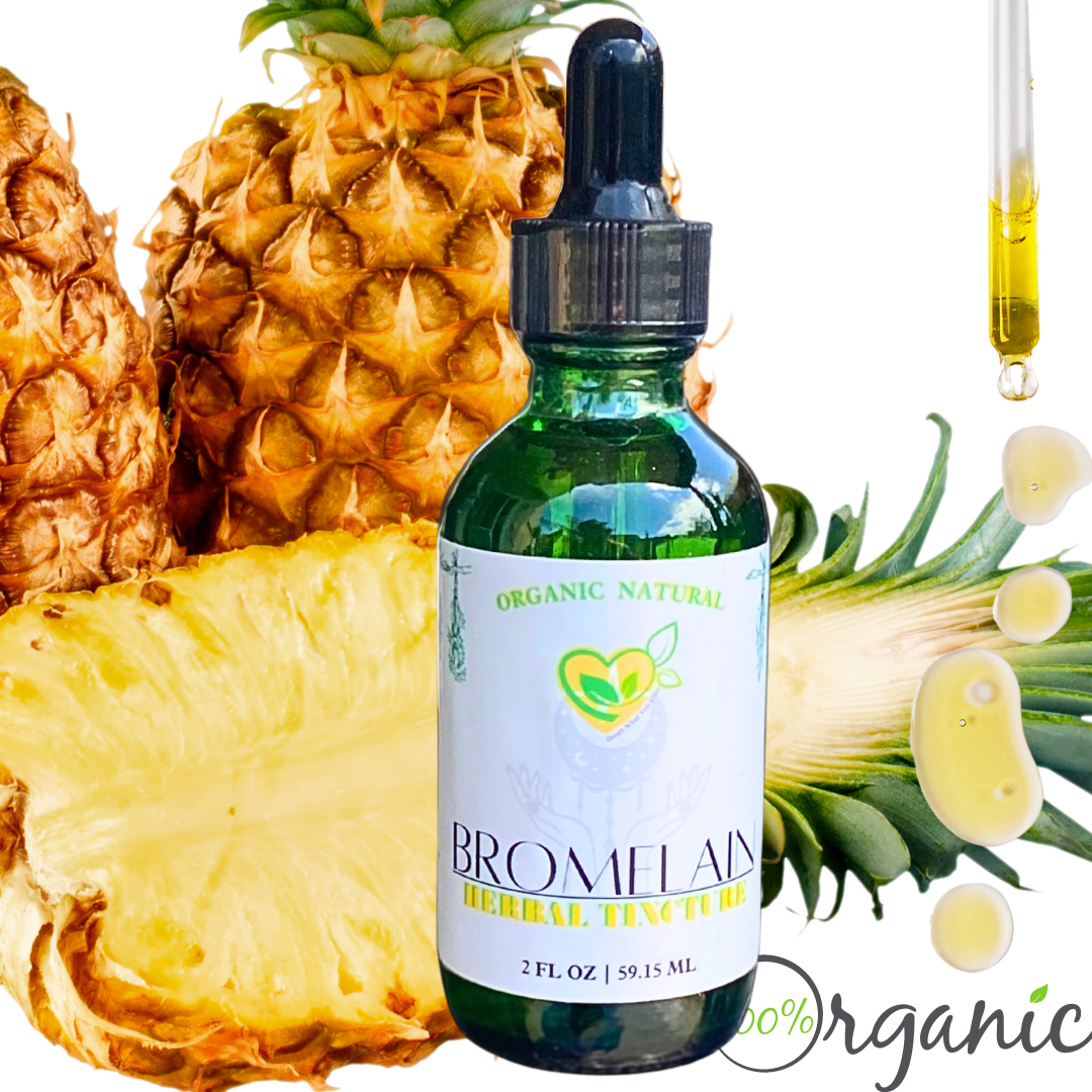 Bromelain 2K Tincture Natural Liquid Drop Pineapple Enzyme Digestive ...