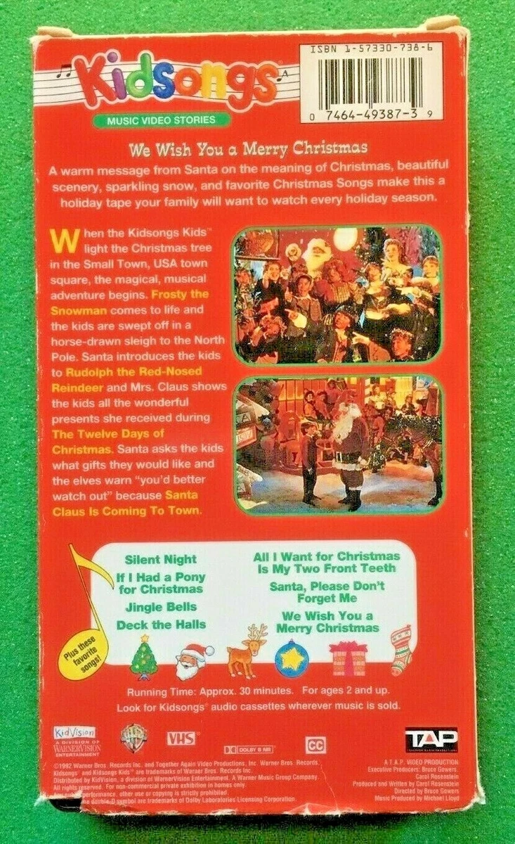 Kidsongs We Wish You A Merry Christmas Vhs