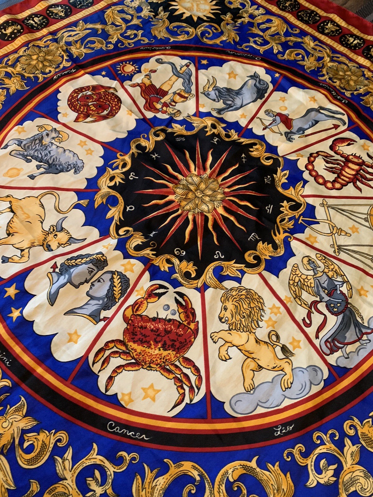 Zodiac Astrology 1970s Avon “Sign Of The Stars” 35 Inch Sq Scarf | eBay