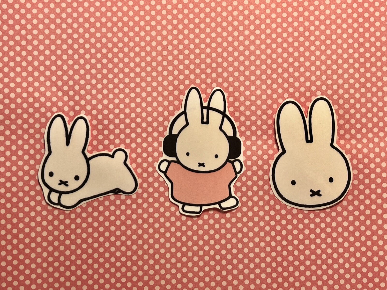 Miffy Stickers! Handmade (pack Of 3) | eBay