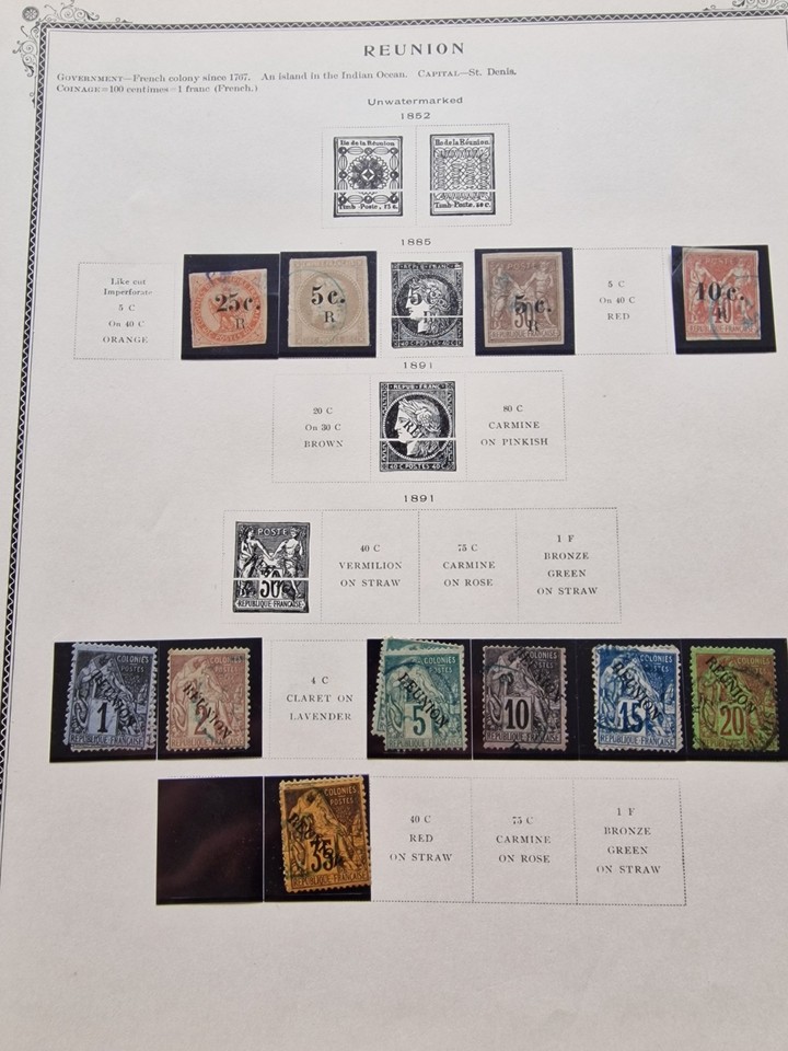 French Colonies Peace & Commerce Range on Album Pages | eBay UK