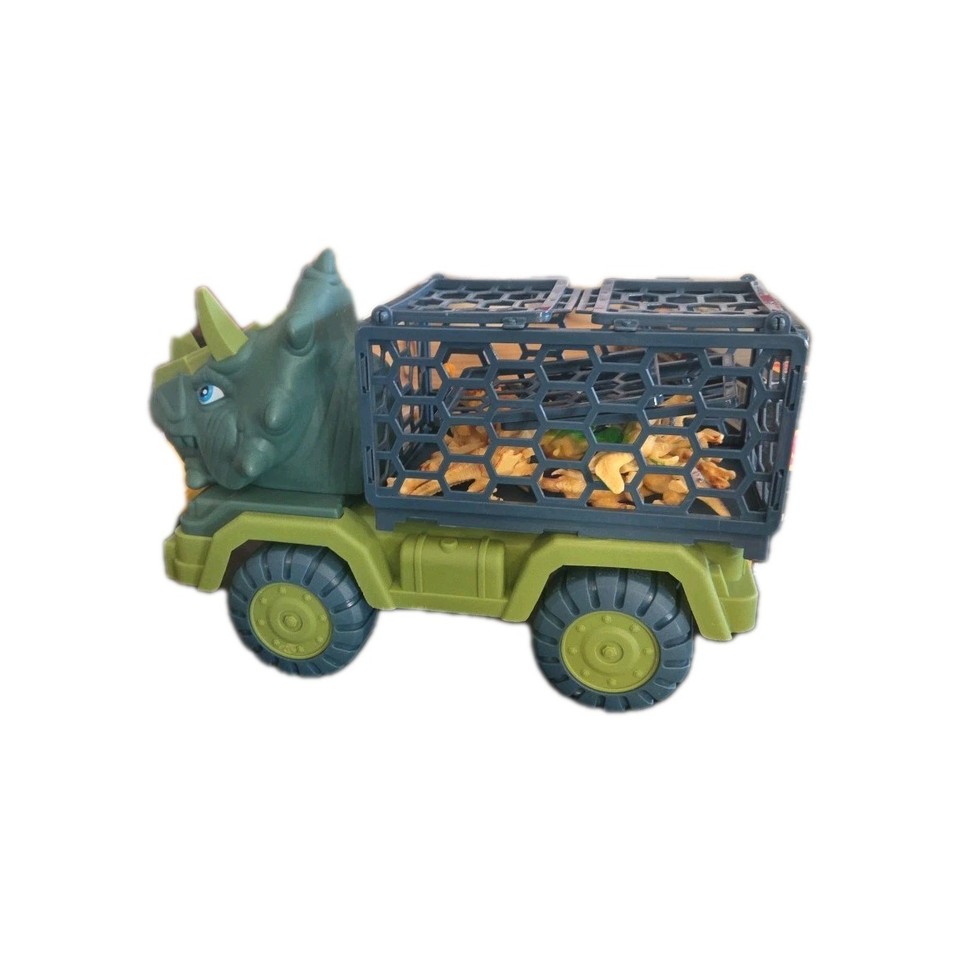 Dinosaur Truck with carry-on area triceratops boys toy 12x5 Extra Dino ...