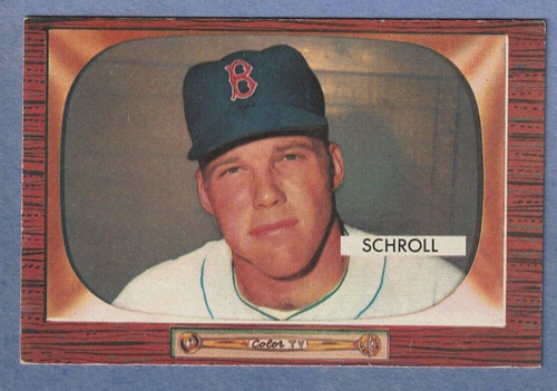1955 BOWMAN AL SCHROLL HIGH #319 EX+ RED SOX | eBay