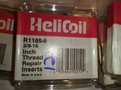 New Helicoil Inch Thread Repair Inserts R1185-6 Pack of 12 | eBay