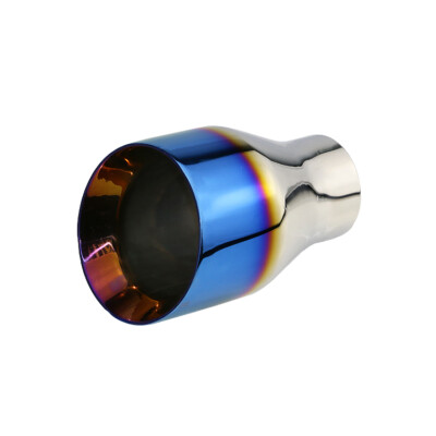 1PC 60mm ID 4'' OD Burned Blue Exhaust Tail End Pipe Muffler Rear ...