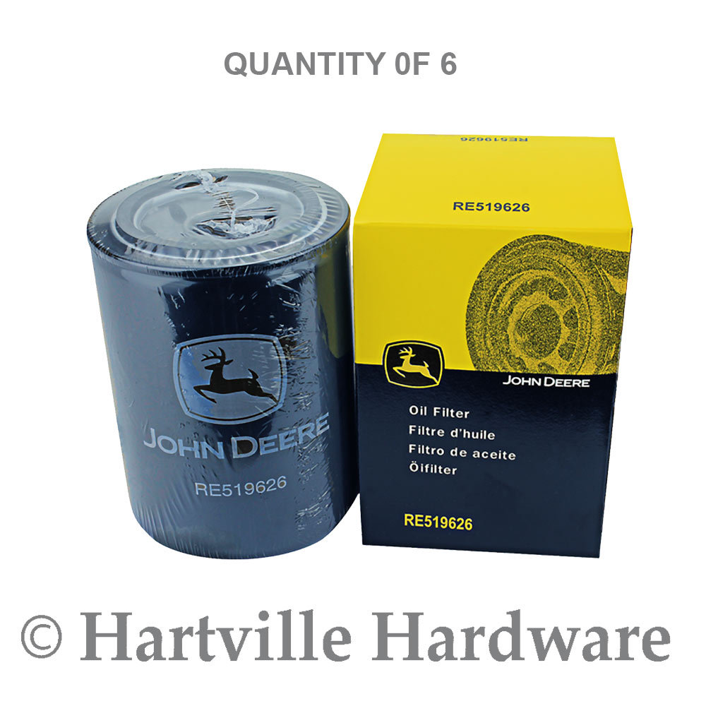 John Deere Original Equipment Oil Filter #RE519626 (6-Pack) | eBay
