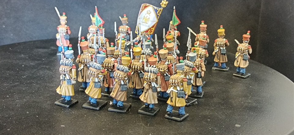 28mm Napoleonic War French Imperial Middle Guard Fusilier Chasseur Regt ...