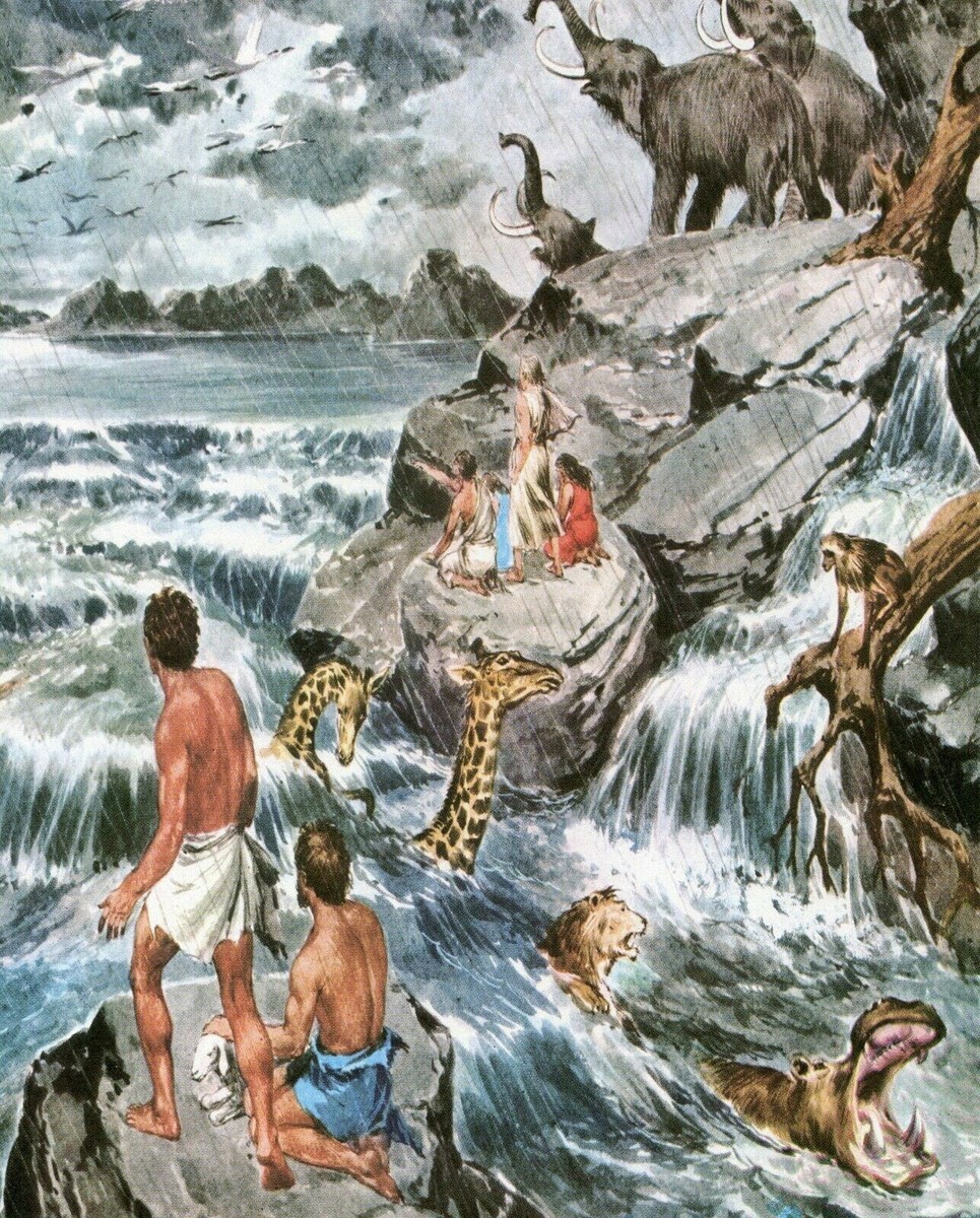 Noah From The Bible Painting The Flood; At God's Command Noah Enters