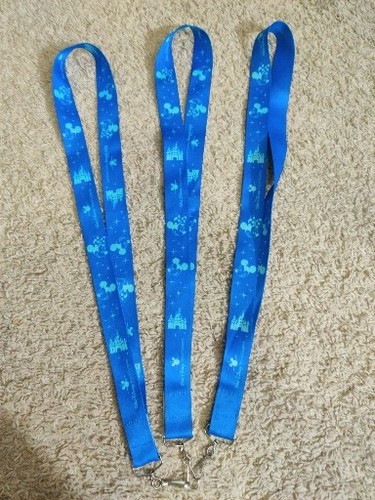 Lot Of 3 - Walt Disney Travel Company Light Blue Disney Lanyard | eBay