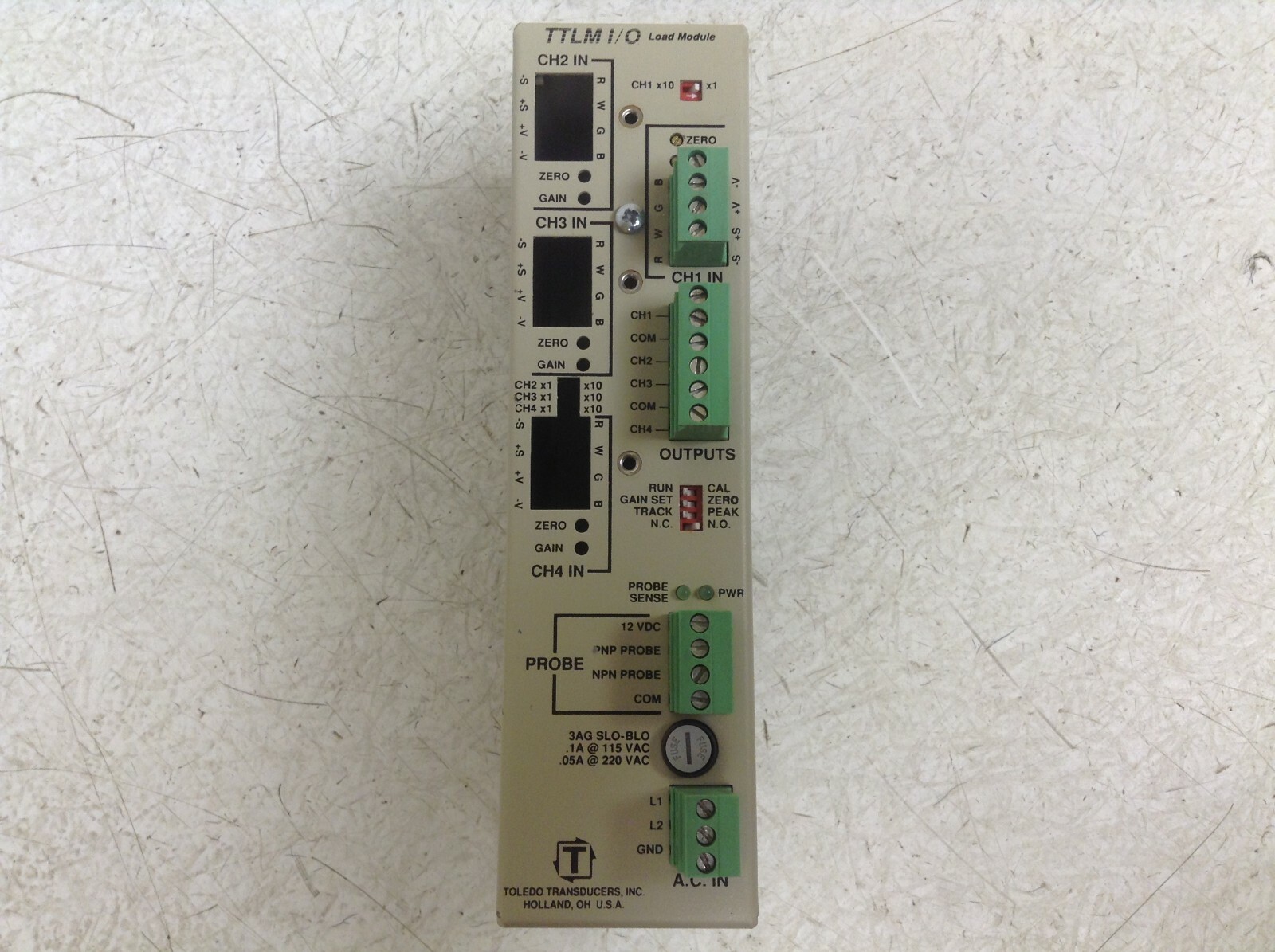 Toledo Transducers TTLM-1-255K I/O Load Module TTLM1255K (OK) | eBay