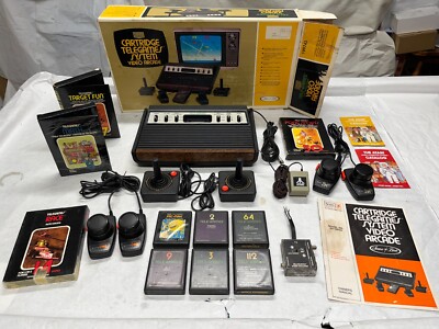 1977 SEARS Tele-Games Video Arcade Heavy Sixer Console System Original ...