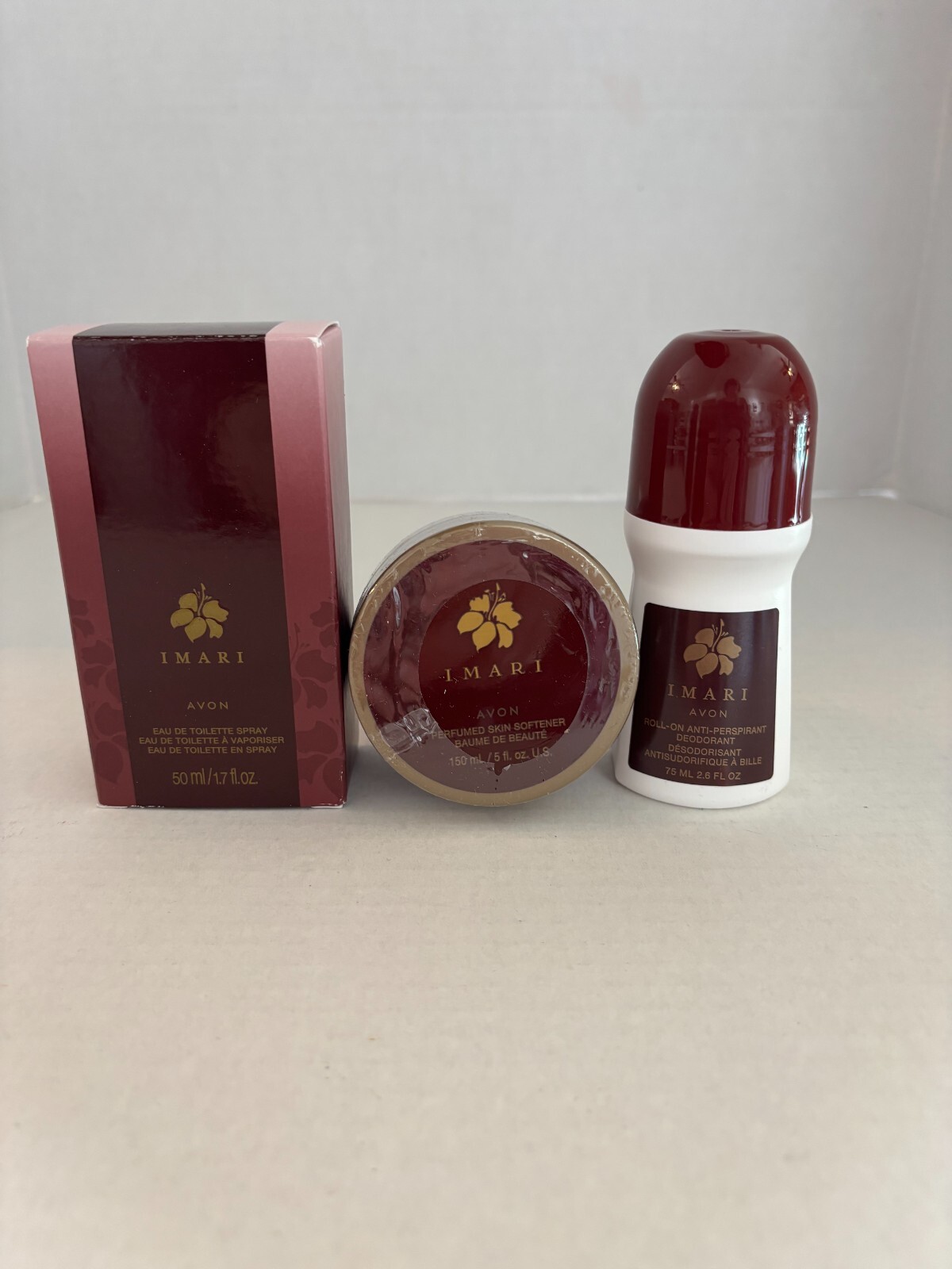 Avon IMARI Eau de Toilette 50Ml & Scented Body Cream Women 3 Piece Set ...