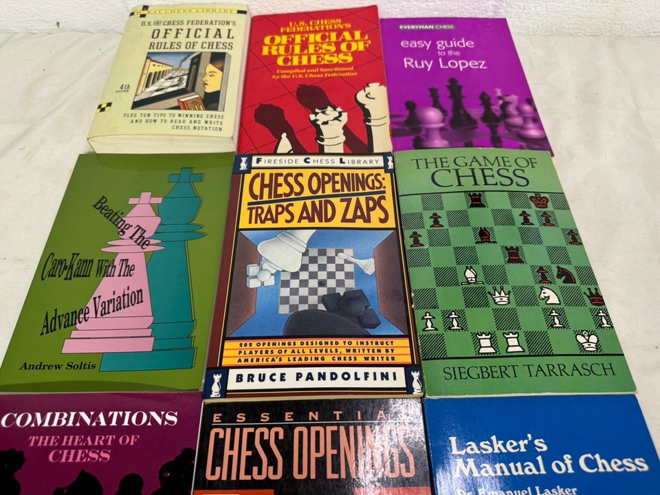 Box Lot 9 Paperback Chess Strategy Books - Speelman, Lasker, Emms ...