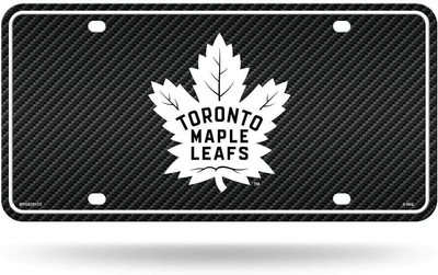 Toronto Maple Leafs Metal Auto Tag License Plate, Carbon Fiber Design ...
