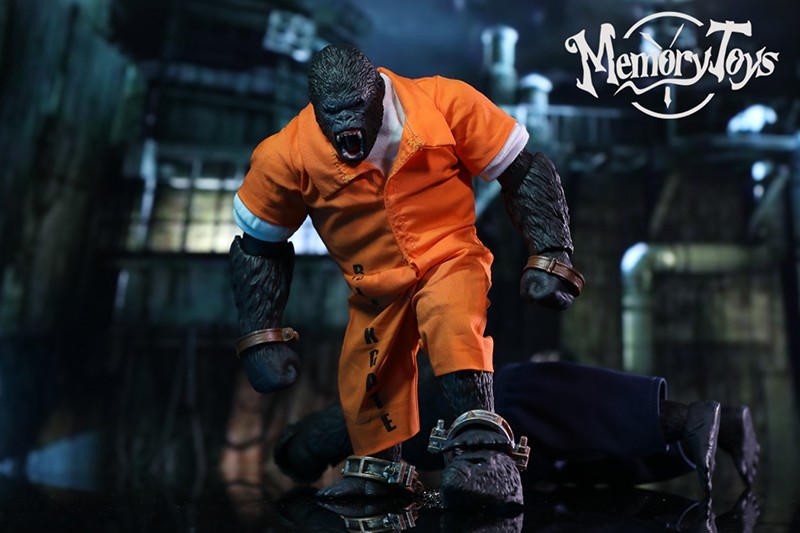 Memory Toys Authentic Mr.g Prison Jumpsuit Gorilla 7-inch Action Figure ...