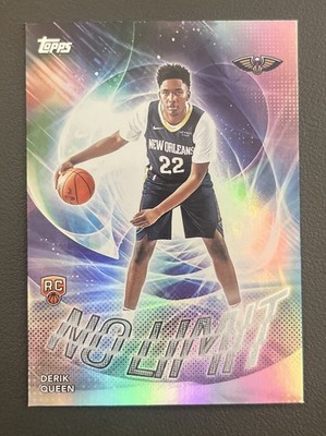 DERIK QUEEN 2025-2026 Topps Basketball No Limit Foil Insert RC Pelicans ...
