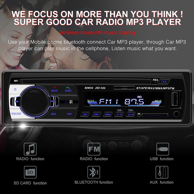 24v Car Radio Compatible-Bluetooth Vintage Car Fm Radio For Truck Bus ...