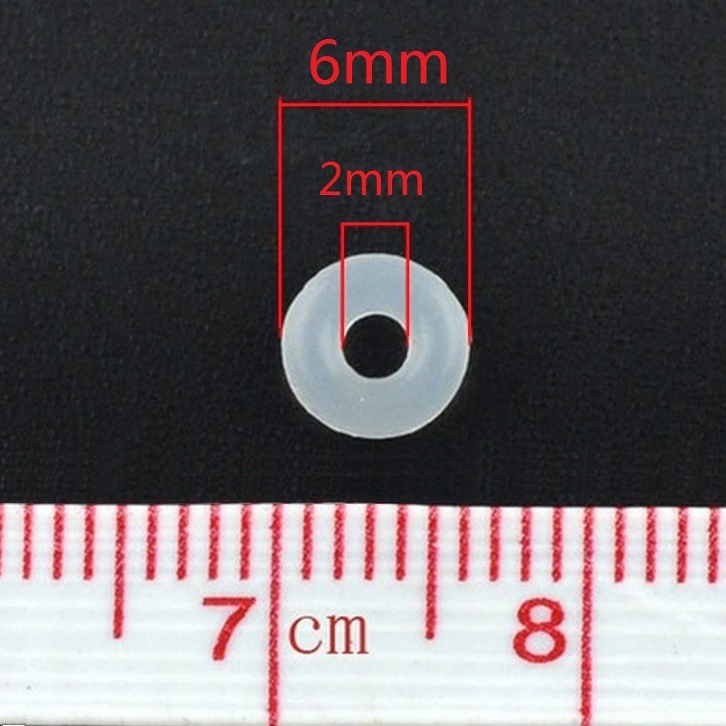 Mix Color Rubber O-Ring Clip Charms Safety Stopper Beads Fit Charm ...