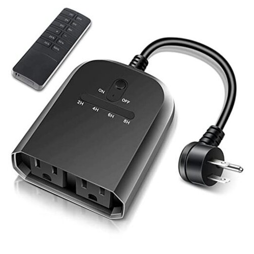 Outdoor Dimmer for String Lights, Remote Control Light Dimmer Plug in ...