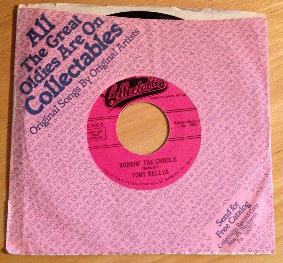 Donnie Brooks Mission Bell / Tony Bellus Robbin' The Cradle 45 reissue ...