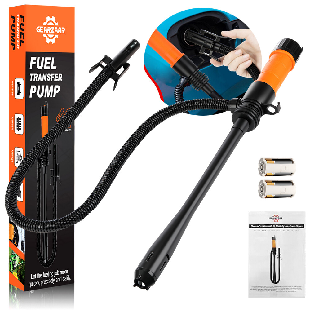 ELECTRIC SYPHON TRANSFER PUMP FUEL DIESEL OIL WATER 2.2 GALLONS BATTERY ...