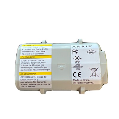 ARRIS Modem Backup Battery BPB024S ARCT01393 8.4VDC 2400mAh Brand New ...