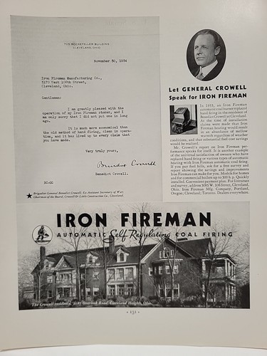 1935 Iron Fireman Fortune Magazine Print Advertising Coal General ...