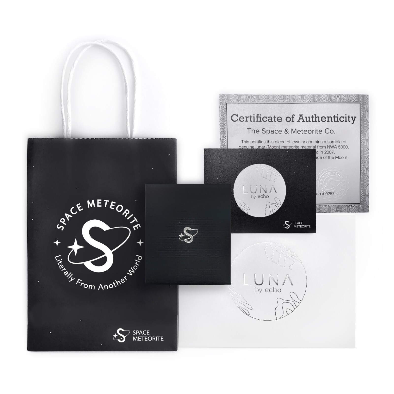 Real Moon Dust Meteorite Necklace, With a Sample from Lunar Meteorite ...