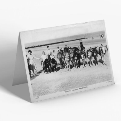 GREETING CARD - Vintage Lincolnshire - Donkey's, Pullover, Mablethorpe ...