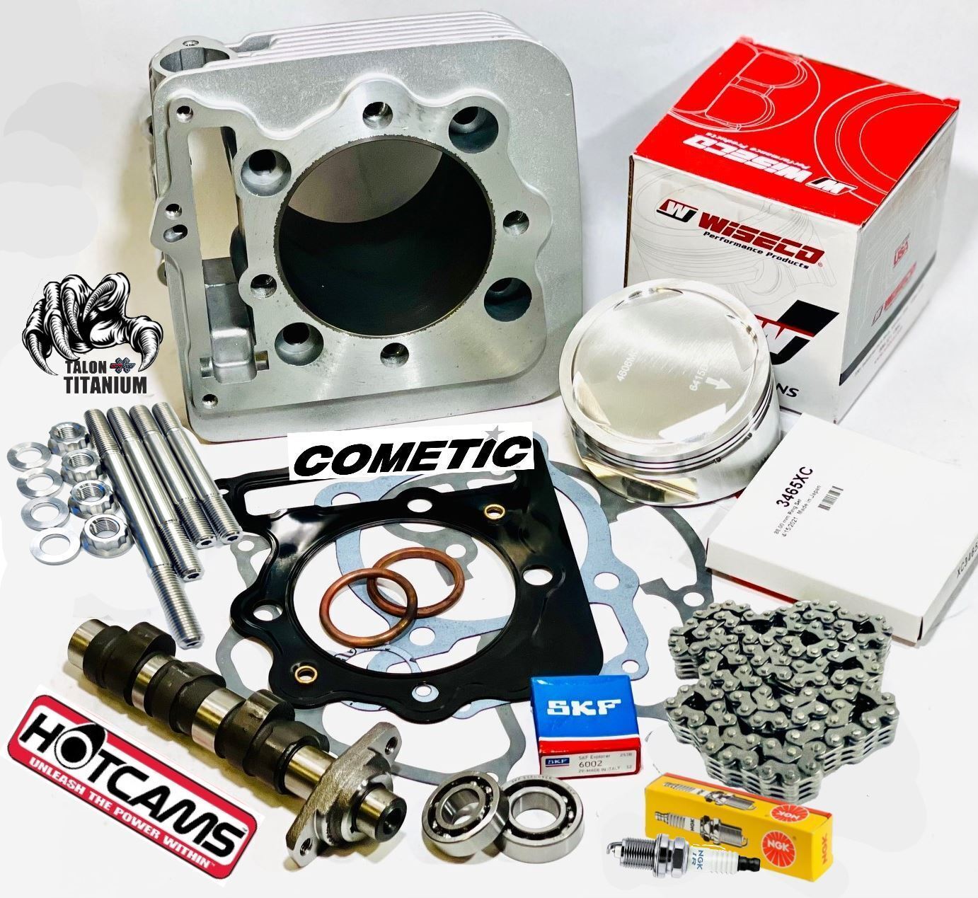 Honda 400EX 400X 88mm +3 Big Bore Kit Stage 3 Cam 426cc Top End Rebuild ...