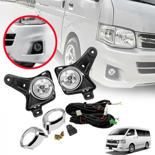 11-12 Fit Toyota Hiace Commuter Van Fog Lamp Spot Light ON Chrome Cover ...
